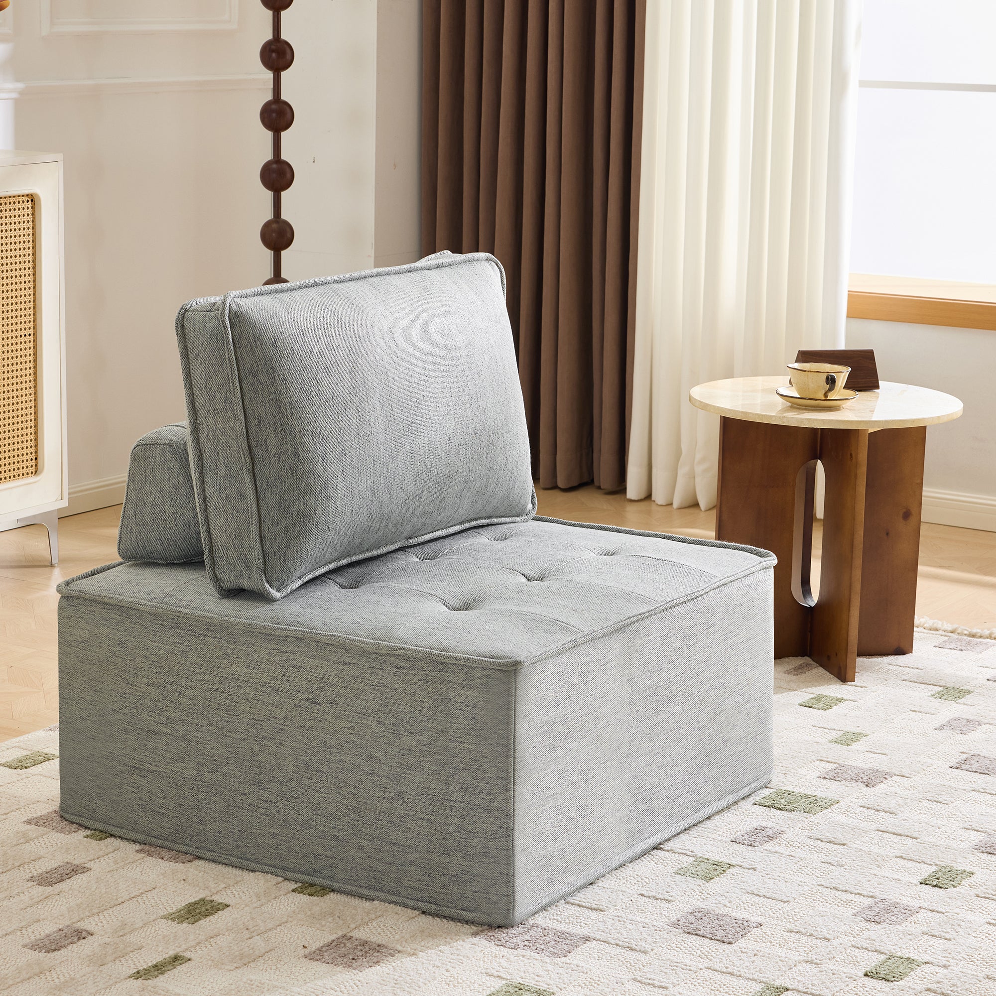 Single Sofa, Modular Design for Small Spaces, Linen – RW Living