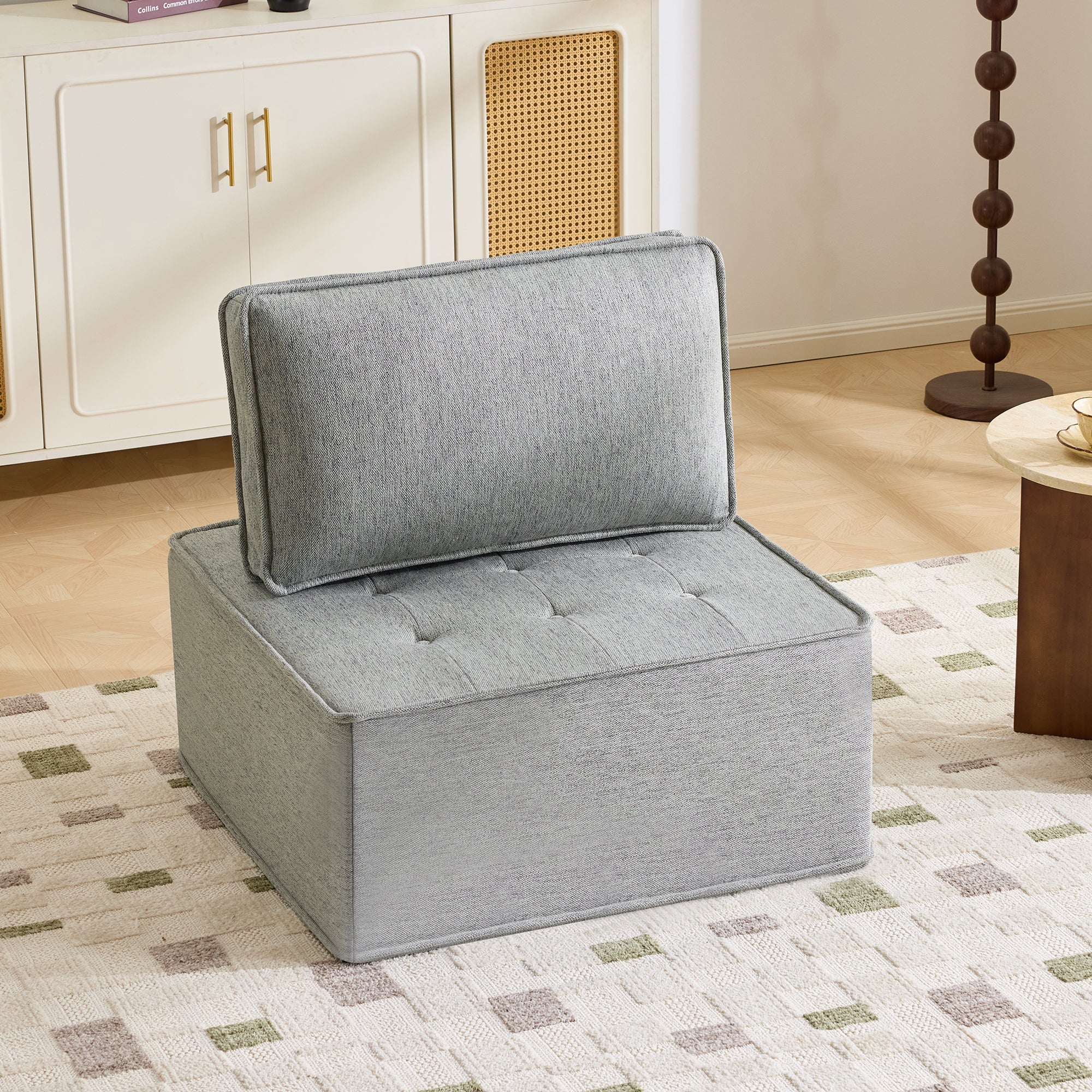 Single Sofa, Modular Design for Small Spaces, Linen – RW Living