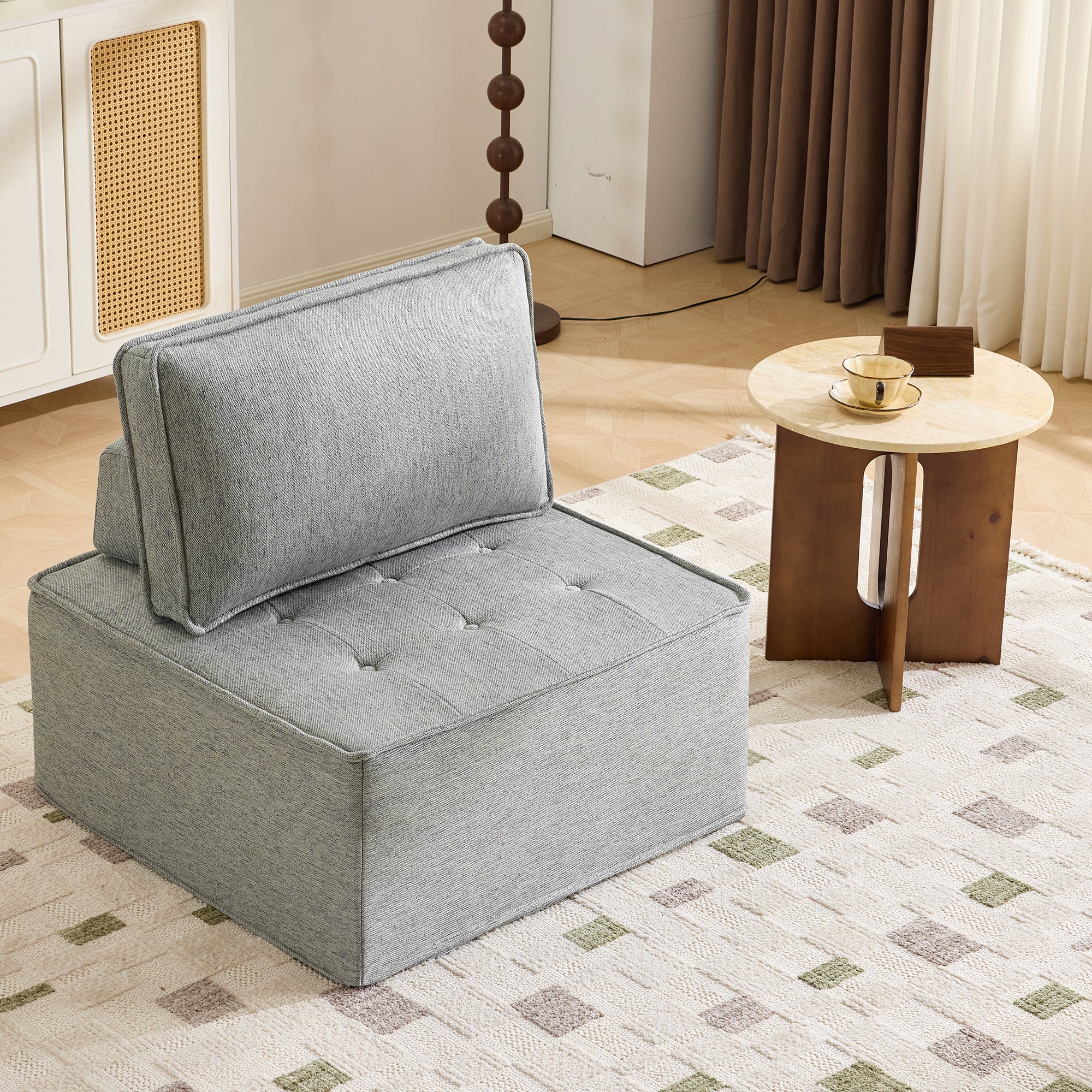 Single Sofa, Modular Design for Small Spaces, Linen – RW Living