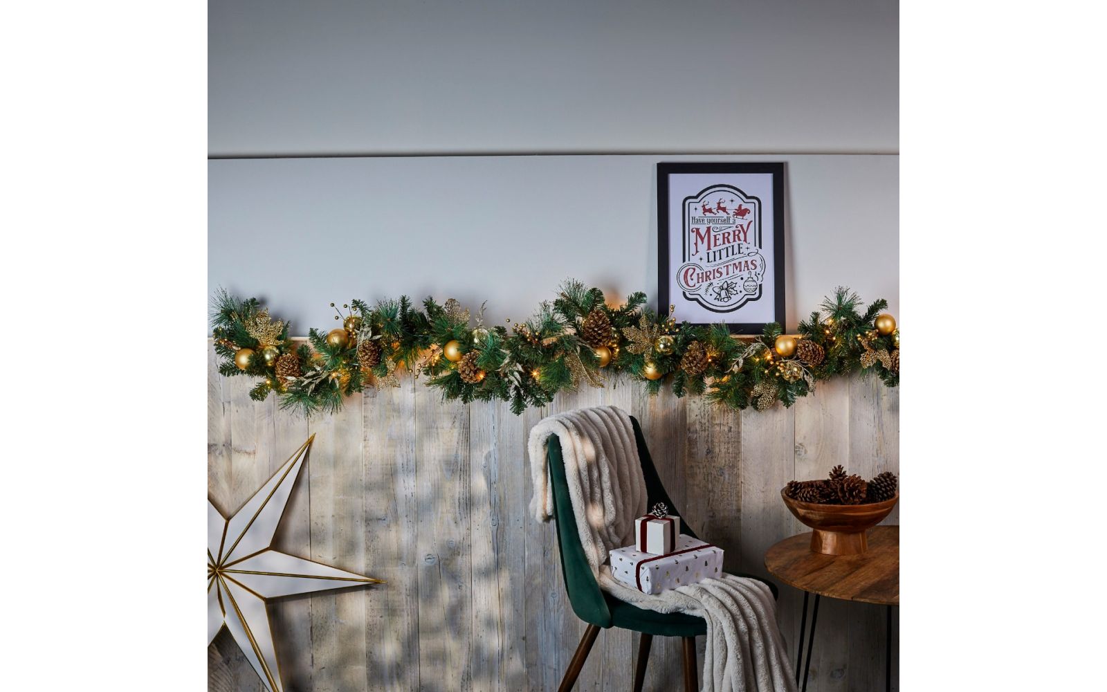 Jasper Pre Lit Garland 270cm with 50 LED Lights – RW Living